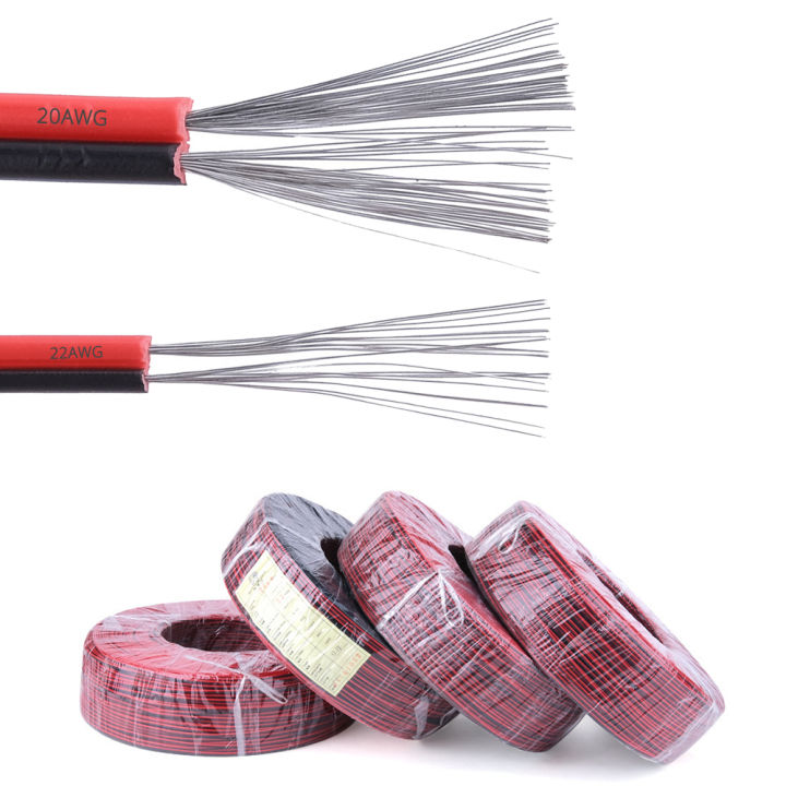 Electric Wire 5m 10m 20m 30m 2pin 18AWG 20AWG 22AWG UL2468 Extension ...