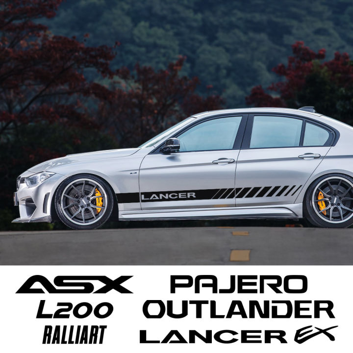 Car Door Side Stickers and Decals For Mitsubishi Lancer EX ASX L200 ...