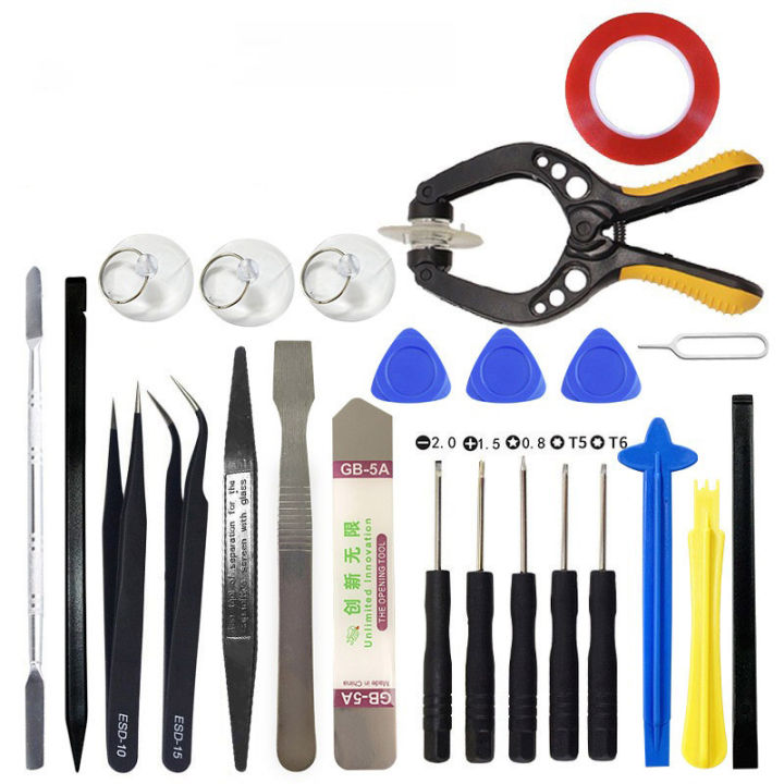 22/24/26 IN 1 Screen Opening Mobile Phone Kit Tweezers Screwdrivers ...