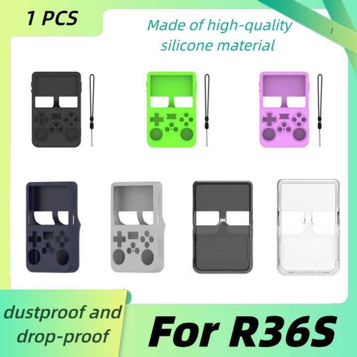 For R36S Handheld Game Console Silicone Protective Cover Dustproof And ...