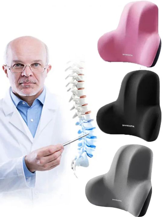 Memory Foam Lumbar Back Cushion for Car Office Gaming Chairs and ...