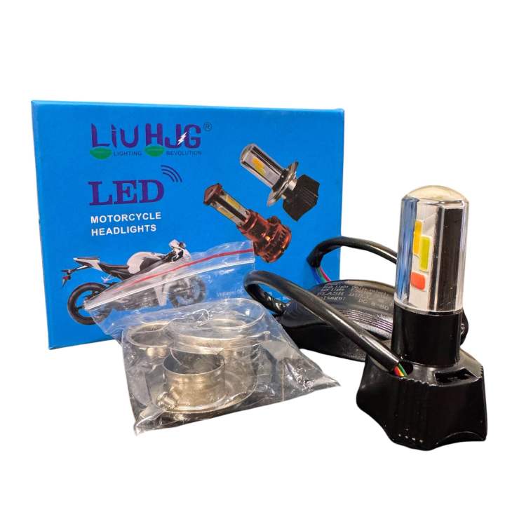 HJG headlight LED Bulb M4 White Yellow Police Flasher Red Blue ...