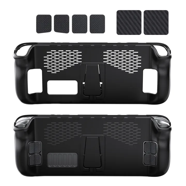JYS-SD009 Steam Deck Protective Case Kit: TPU Case + Stand + Trackpad ...
