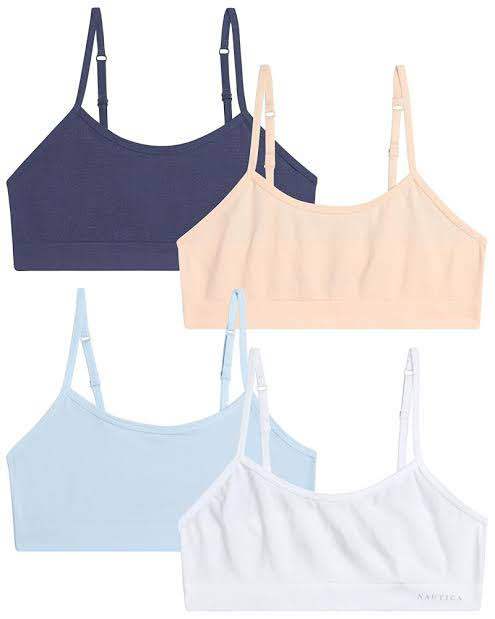 Cotton Printed Adjustable and Stretchable Non-Padded Bra Vests for ...