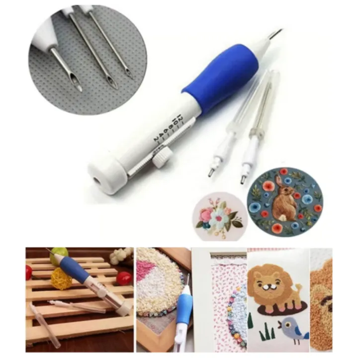Embroidery Punch Needle Kit Stitching Tool Set Magic Embroidery Needle ...