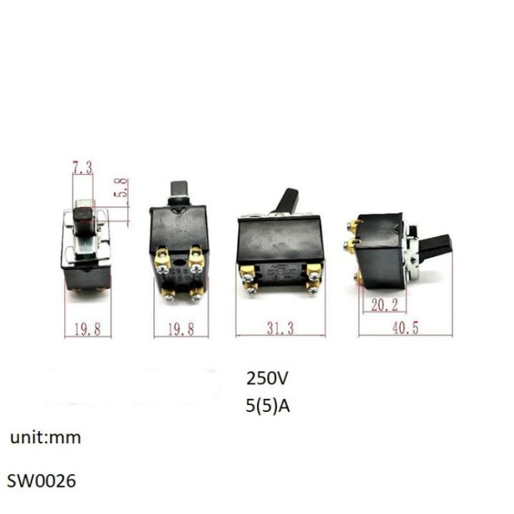 SW0026 Switch For Angle Grinder Cutting Machine Switch AC250V 5A Angle ...