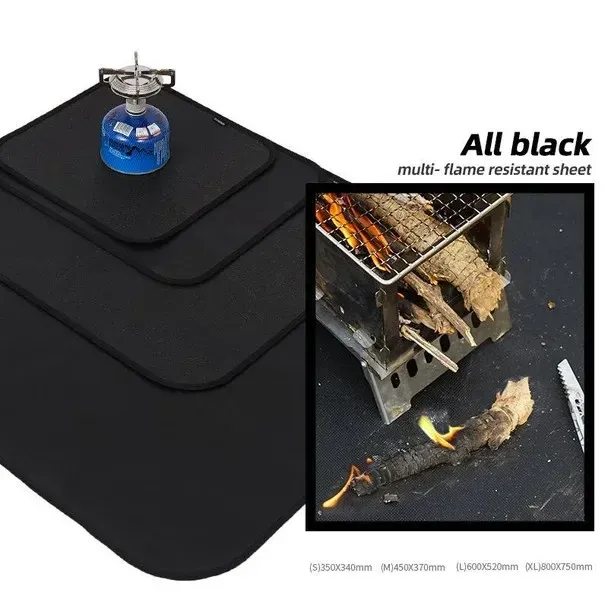 Outdoor Camping Silicone Fireproof Cloth Picnic Barbecue Insulation Pad ...