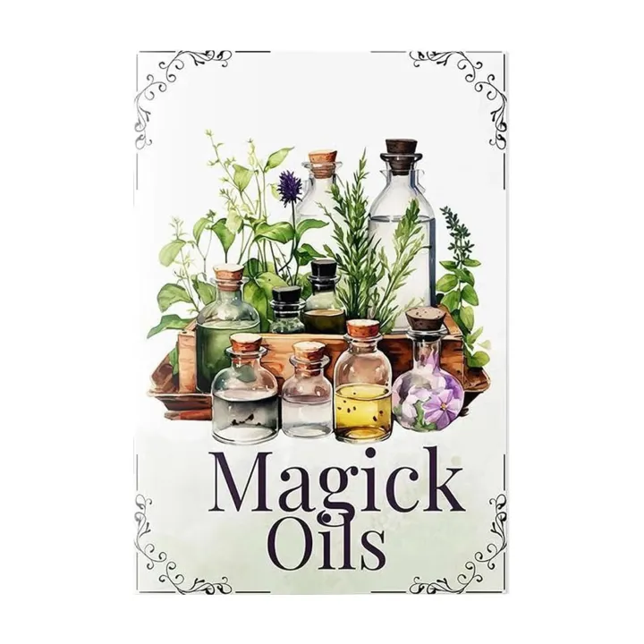 Kitchen Witches Spell Guidebook Explain the Properties of the Magic Oil ...