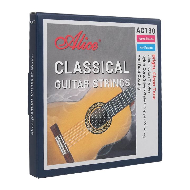 Alice AC130 Classical Guitar Strings Set Clear Nylon Plain String ...