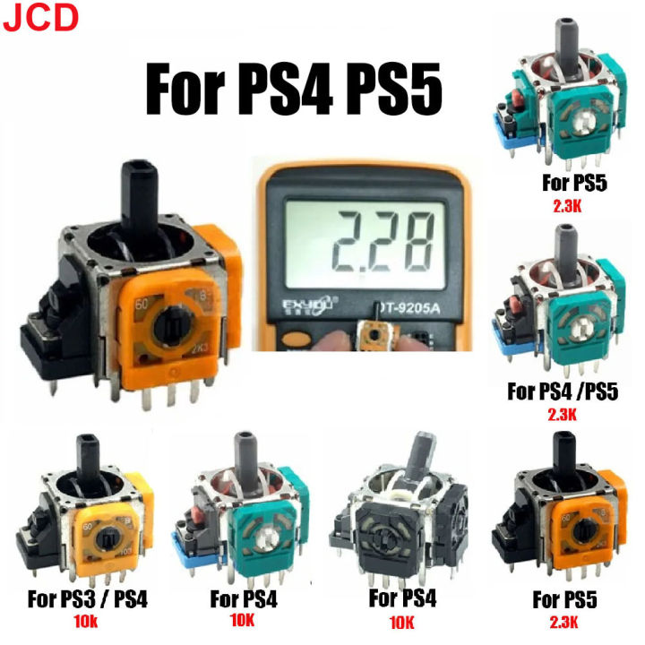 JCD 1pcs For PS3 PS4 PS5 Controller 3D Analog Stick Joystick Sensor ...