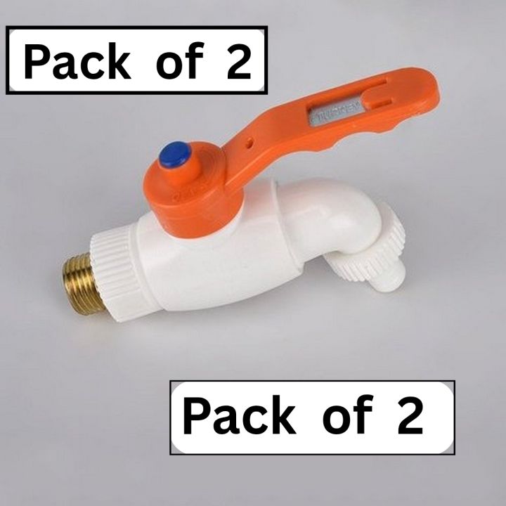 (Pack of 2). Turkey BibCock Water Tap Orange Handle | Daraz.pk