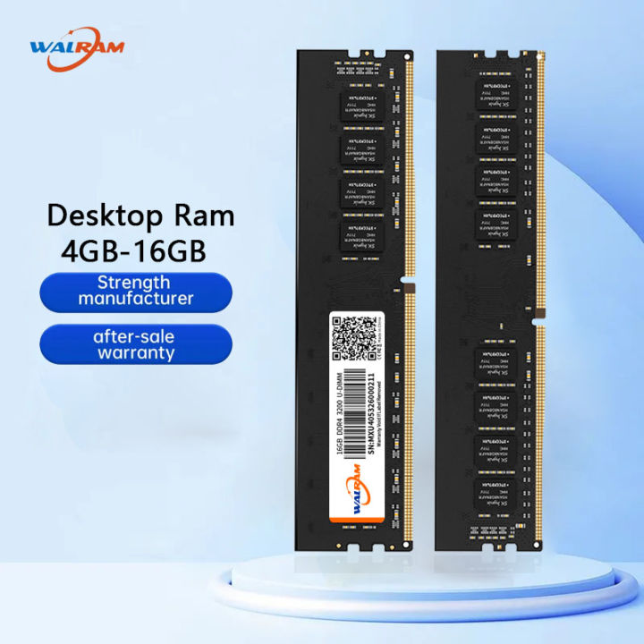 Walram Memory Ram DDR4 DDR3 PC Desktop 16GB 8GB 4GB 3200MHZ 2666MHZ 1600MHZ 240Pin Non-ECC UDIMM ...