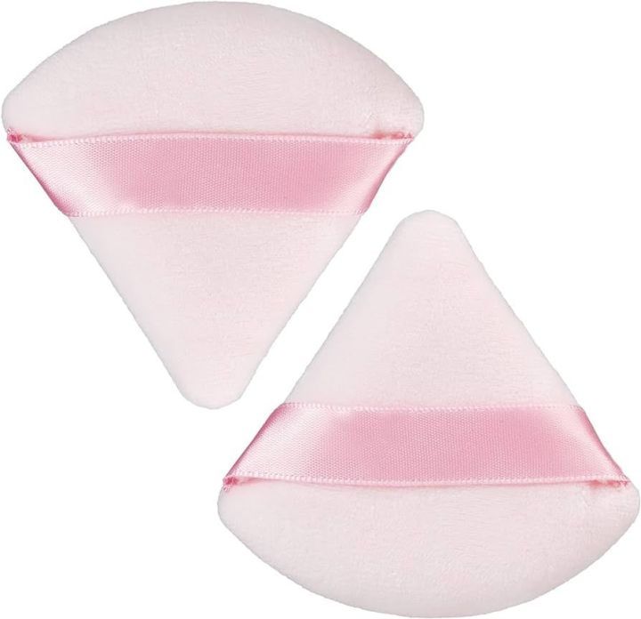 Triangle powder Puff-2pics pink | Daraz.com.bd
