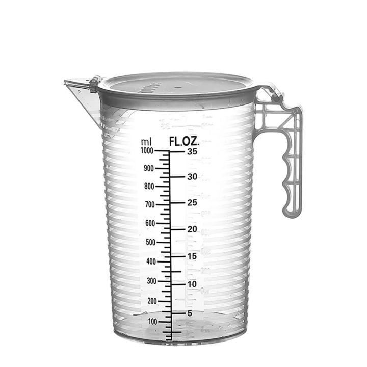 Plastic Measuring Cups 500/1000/2000/5000ML Jug Liquid Container Clear Baking Kitchen Flour ...