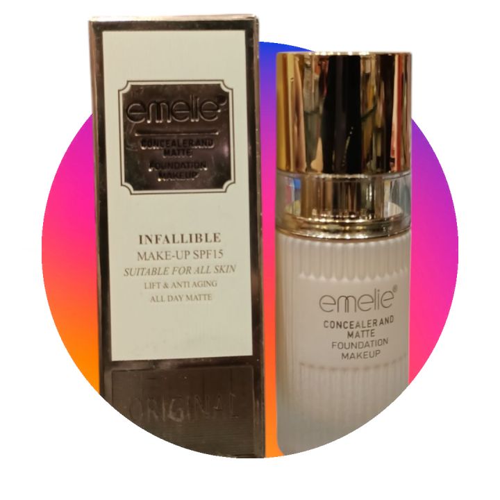 Emelie Concealer And Matte Foundation Makeup 2in 1 Original 40ml | Daraz.pk