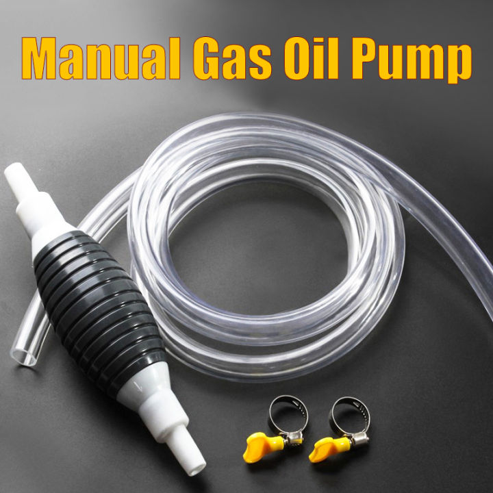 Universal Manual Gas Oil Pump Car Fuel Pump Hand Suction Pipe Pumping ...