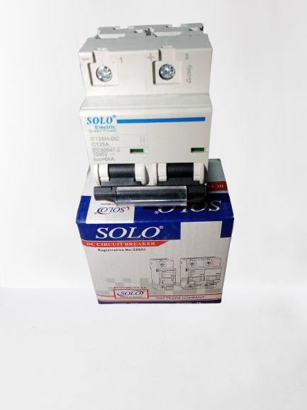 Solo 2Pole 125A 1000V DC Circuit Breaker For Solar and Battery - Solar ...