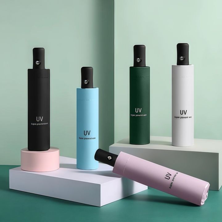 8-Rib Automatic folding Umbrella - Compact, lightweight, durable, UV ...