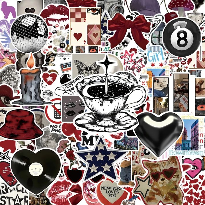 100Pcs Cartoon Downtown Girls Aesthetic Y2K Graffiti Stickers DIY ...