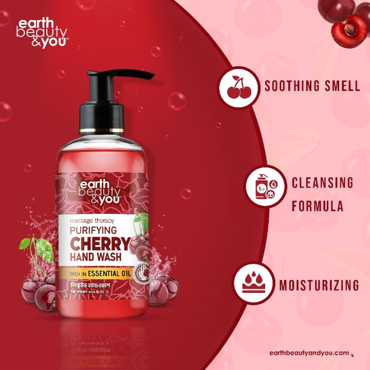 Earth Beauty & You Purifying Cherry Hand Wash - 370ml (55% off) | Daraz ...