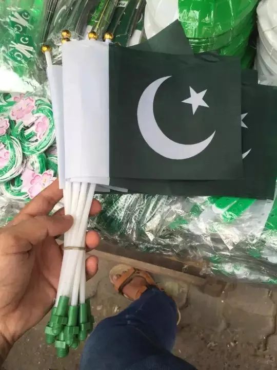 Pakistan Flags Motor Bicycle Small Jhanda For 14 August Independence ...