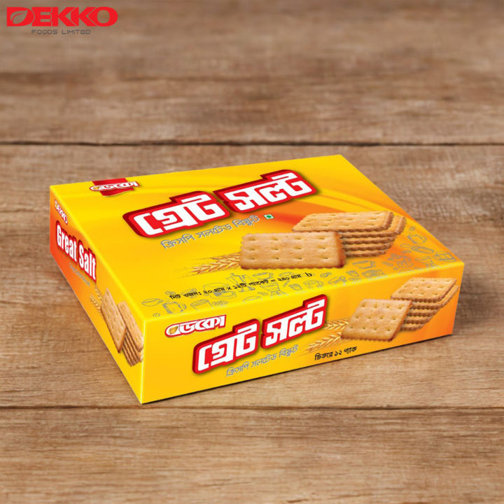 Dekko Great Salt Crispy Salted Biscuits Box - 240g | Daraz.com.bd