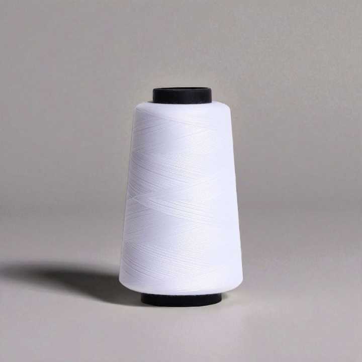 white Premium Quality Cotton Sewing Thread Cone – 3000 Guz Length, 200g ...
