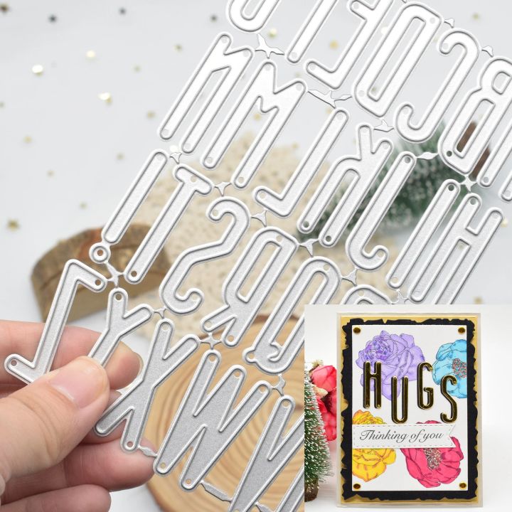 A To Z Letters Cutting Dies Letter Metal Die Cuts for DIY Scrapbooking ...