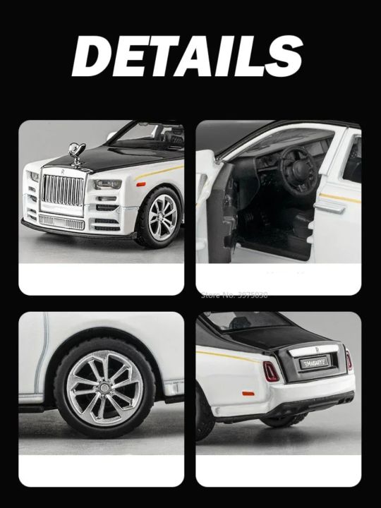 1/36 Rolls Royce Phantom Car Model Alloy Diecast Simulation Toy with ...