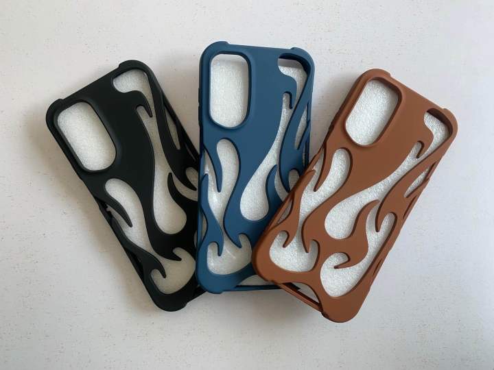 Samsung A15/ Samsung A24 Flame Cut Hollow Design Soft Silicon Back ...