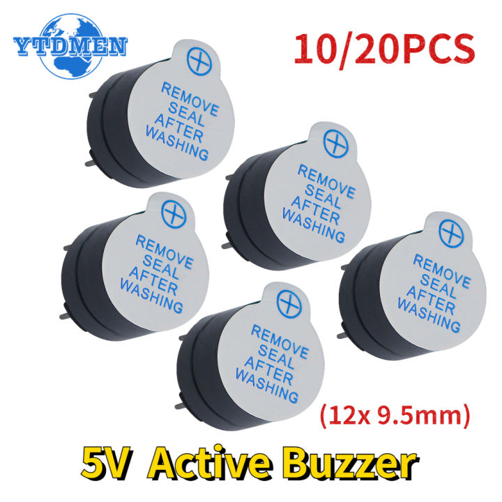 10/20pcs Active Buzzer 5V Magnetic Long Continous Beep Tone Alarm ...