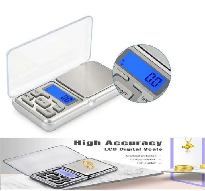 Digital Pocket Scale mini 500g*0.1g LCD Display with Backlight Jewelry Weighing Scale unit: g/oz ...