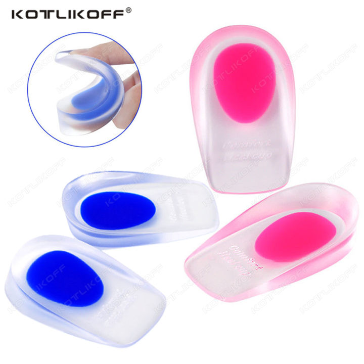 1/2 Pairs Gel Insoles Silicone Men Women Half Cushion Insoles Soles ...