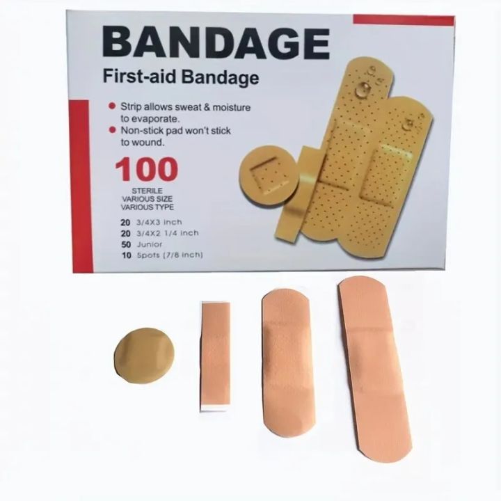 100pcs/set Baby Bandage Waterproof Breathable Adhesive Plaster ...