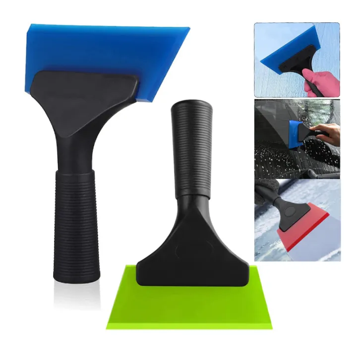 1Pc Clean Scraper Shovel Rubber Window Tint Squeegee Water Blade Wiper ...