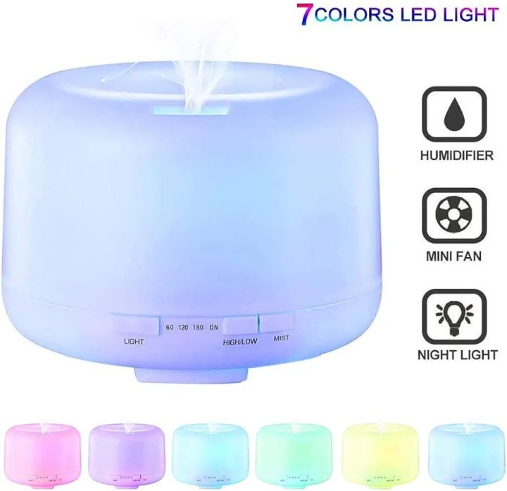 Air Humidifier Eliminates Static Electricity 7 Colors Light Skin Spray ...
