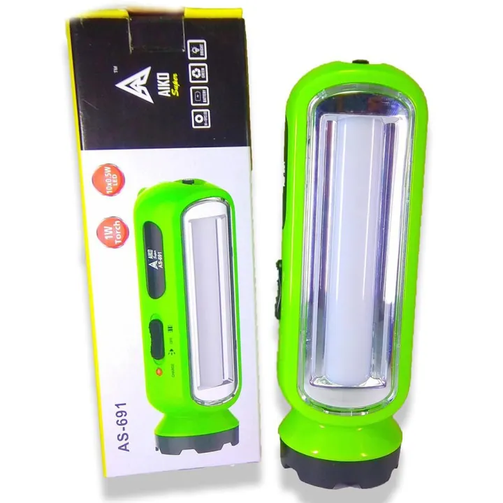 Aiko Super Torch Rechargeable with side Light AS-691 | Daraz.lk