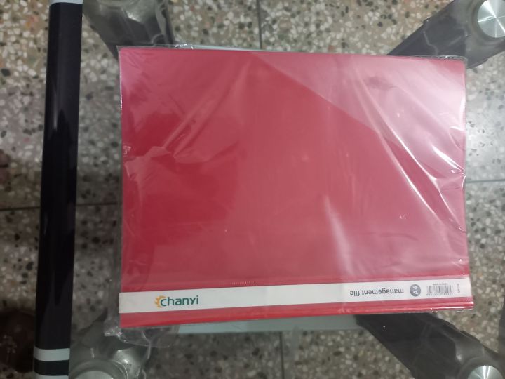 File. A4-Size transparent with colour background ground with punch hole ...