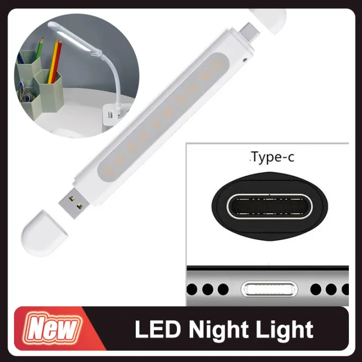Portable USB Light Reading Night Lamp Mini LED Book Lamps Table Desk ...