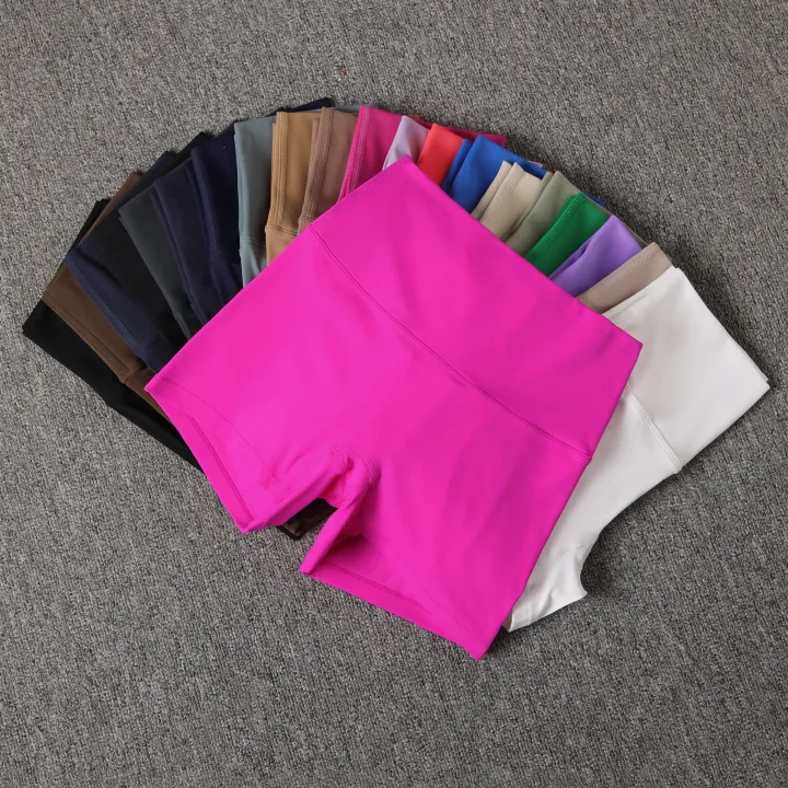 Solid Color Women Fitness Sport Short High Waist Yoga Short Legging Bike Soft Squatting Proof ...