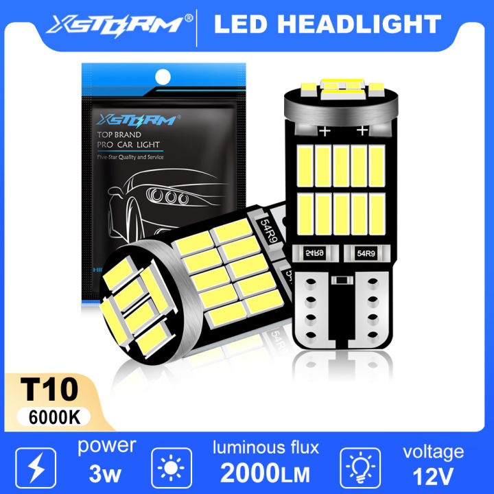 2/5/6/10/30/40/50PCS T10 194 W5W LED Canbus 3W 6000K Car Interior Light ...