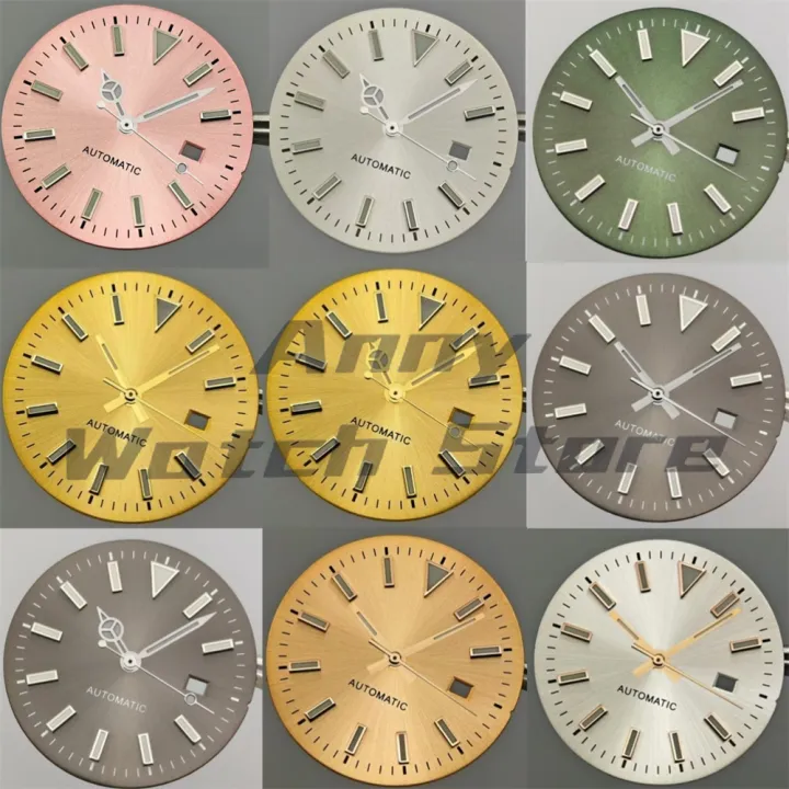 24.5mm Sunburst Women Watch Dial Hand Set White Gray Green Pink Gold ...