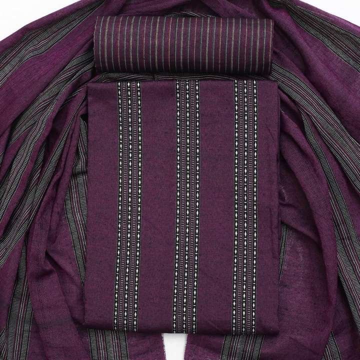 New Exclusive Deshi Tat 3Pis Collection Shalwar Kameez Orna For Women ...