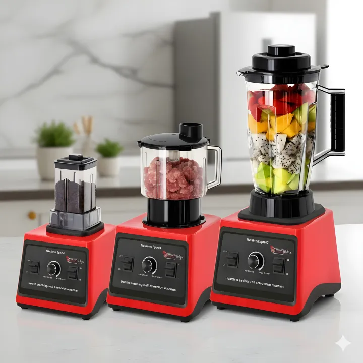 BARDEFU 3 in 1 Blender Machine – 9500W Heavy Duty Copper Motor – German ...