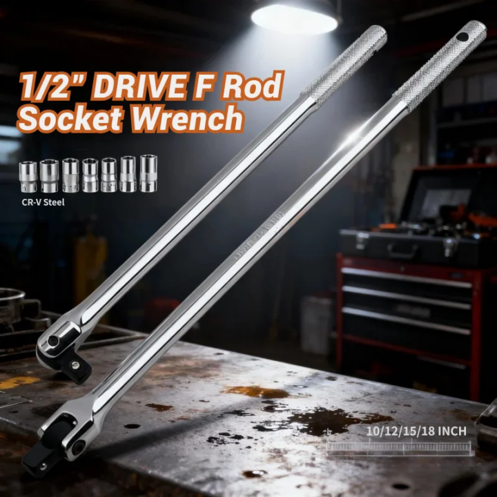 Hi-Spec 1/2 F Rod Long Force Bar Activity Head Socket Wrench With ...