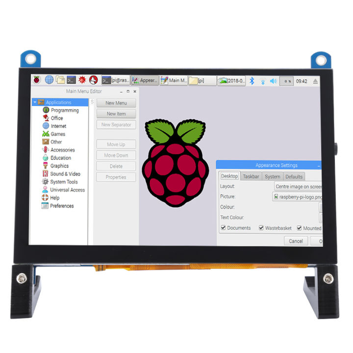 New 5 Inch TFT LCD Display Touch Screen Monitor 800*480 RGB Pixels USB ...