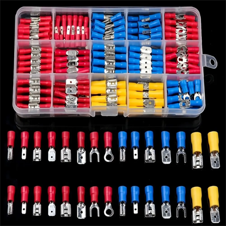 Repair Insulated Cable Connector Electrical Wire Crimp Spade Butt Ring ...