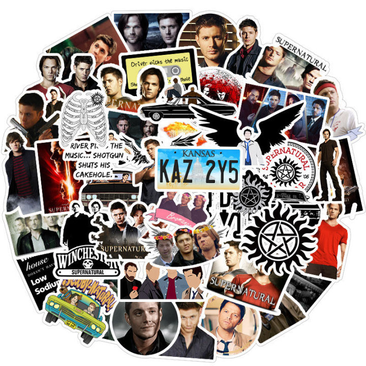 10/30/50pcs Classic TV Show Supernatural Stickers Decals Luggage ...