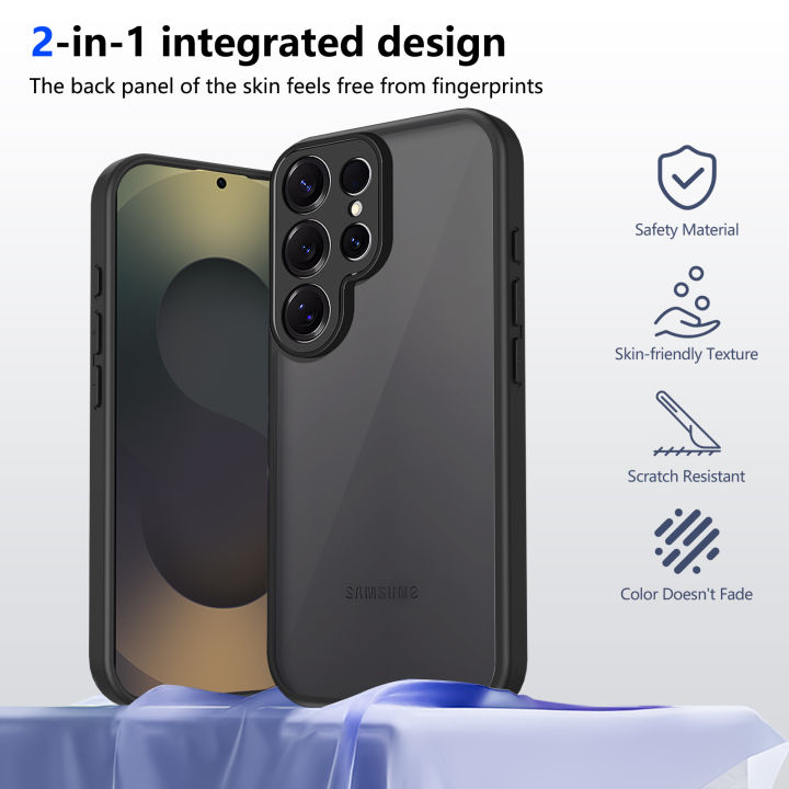 Pure black phone case for Samsung Galaxy S25ULTRA S25FE S24FE S24ULTRA ...