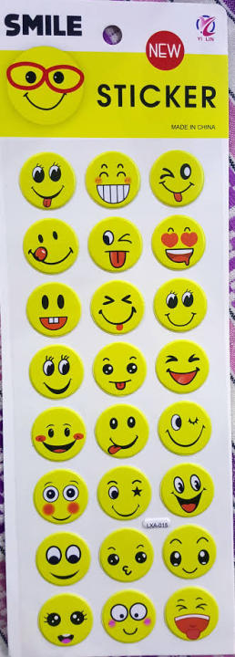 Emoji Smiley Stickers for Kids Self Adhesive (20+ small stickers in one ...